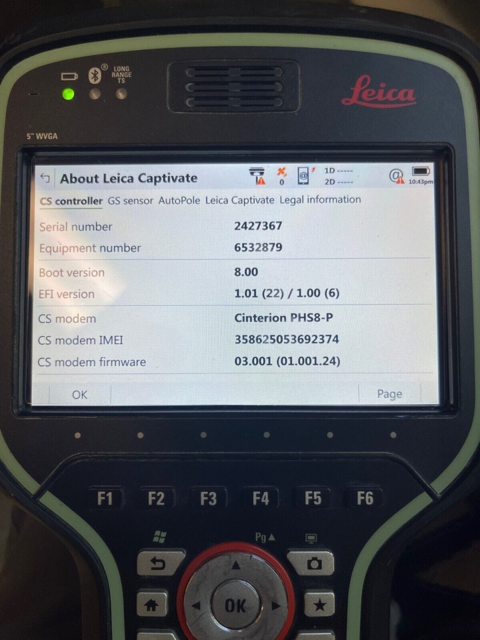 Leica CS20 Field Controller - Measurement Equipment Store, Ltd